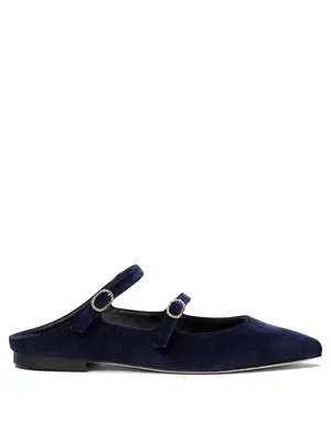 AMATO DANIELE Velvet Loafers & Slippers - Blue