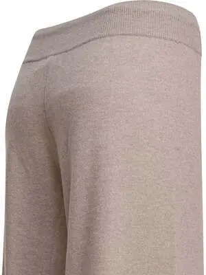 LISA YANG Cashmere Knit Trousers - Beige