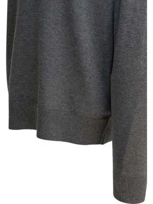 ALEX MILL Reverse Seam Sweater - Grey