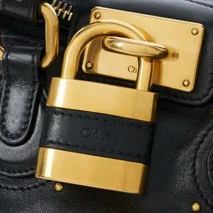 Chloé Small Paddington Bag In Leather - Black