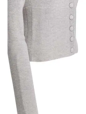 Chloé Wool Cardigan With Embroidered Logo