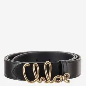 Chloé Iconic Leather Belt - Black