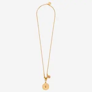 Chloé Medals Necklace With Pendant - Color Oro