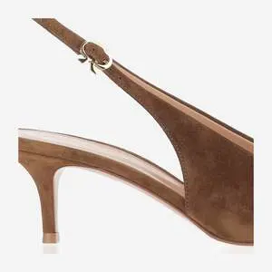 GIANVITO ROSSI Robbie Suede Slingbacks