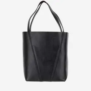 Chloé Spin Tote Bag In Leather - Black