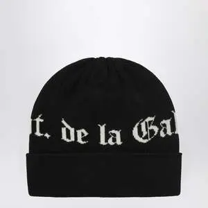 GALLERY DEPT. Wool Beanie With Logo Intarsia - Black