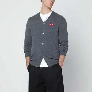 Play Comme Des Garcon Trimmed Knitwear For Men