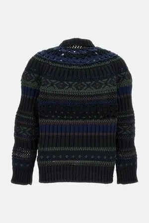 Sacai Knitted Jacquard Jacket