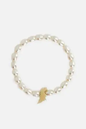 ALIITA Dino Bold Pearl Bracelet - Gold