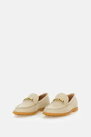 TOD'S Loafers With Metal Bit - Beige