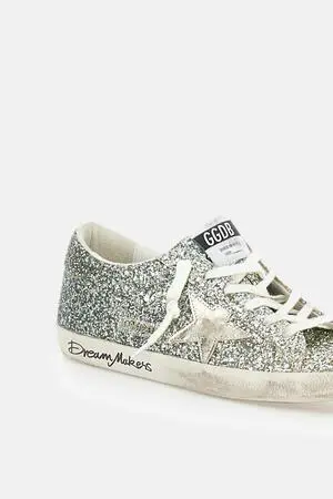 GOLDEN GOOSE Super-star Classic Glittered Sneakers