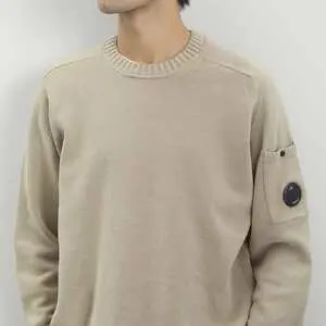 C.P. COMPANY Cotton Chenille Crewneck Sweater