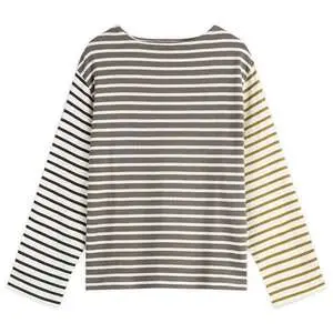 BEAMS Elbow Patch Basque Long Sleeve T-shirt