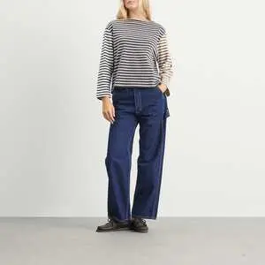 BEAMS Elbow Patch Basque Long Sleeve T-shirt