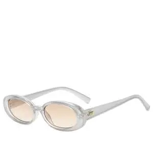 Le Specs Outta Love Sunglasses - Silver Pearl/light Brown Grad
