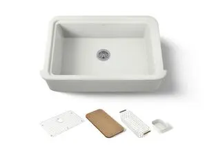 KOHLER Audrine 35-1/2" Undermount Single-bowl Farmhouse Workstation Kitchen Sink - One-color