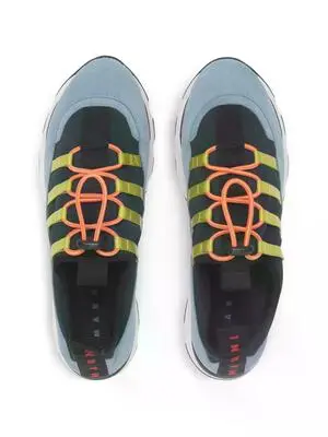 Marni Side-stripe Sneakers - Blue