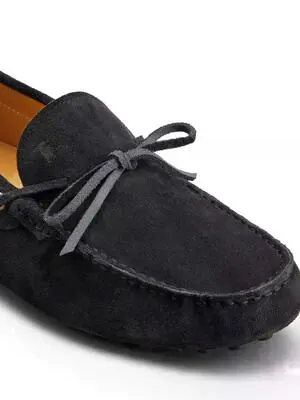 TOD'S Gommino Tie Detail Loafers - Grey