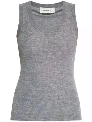 LISA YANG Ribbed Sleeveless Knit Top