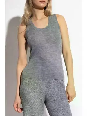 LISA YANG Ribbed Sleeveless Knit Top