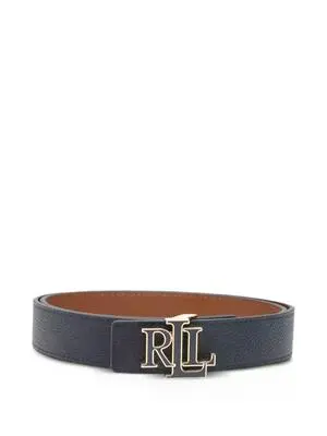Ralph Lauren Logo-Buckle Belt Blue