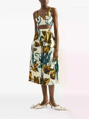 Erdem Floral-print Midi Skirt