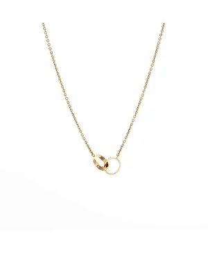 CARTIER Love Interlocking Necklace 18k 17