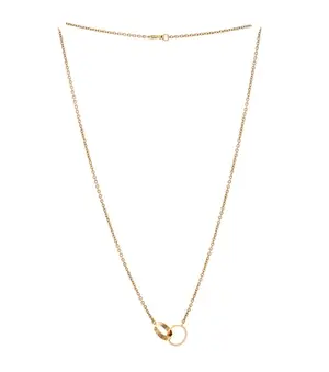 CARTIER Love Interlocking Necklace 18k 17