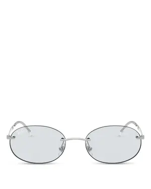 Ray-ban Oval Sunglasses 54mm - Silver