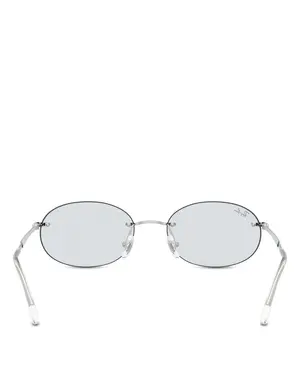 Ray-ban Oval Sunglasses 54mm - Silver