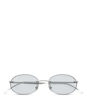 Ray-ban Oval Sunglasses 54mm - Silver