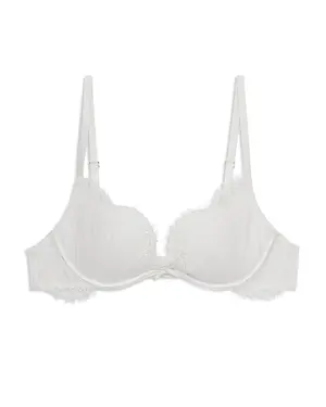 FLEUR DU MAL Frankie Lace Seduce U Plunge Bra - Ivory