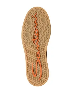 Santoni Leather And Suede Sneakers - Rust/copper