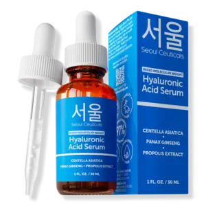 SEOUL CEUTICALS Korean Skin Care Mixed Molecular Weight Hyaluronic Acid Serum - One-color