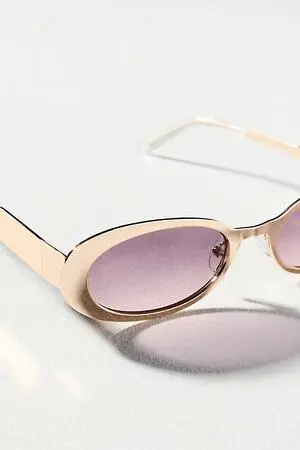 ELITE EYEWEAR Metal Oval Sunglasses