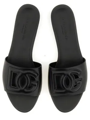 Dolce & Gabbana Logo Slide Sandal