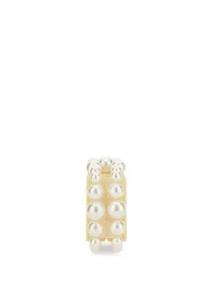 Cult Gaia Eos Clutch - Ivory