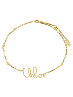 Chloé Logo Necklace - Gold