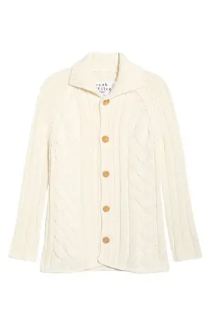 Frank & Eileen Cotswolds Cable Stitch Cotton Cardigan
