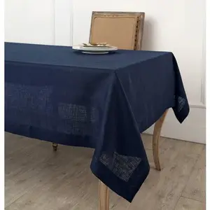 SOLINO HOME Linen Tableclothfete Navy
