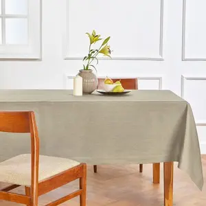 SOLINO HOME Linen Tableclothfete Vintage Khaki