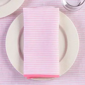 SOLINO HOME Linen Dinner Napkinscarmine - Pink