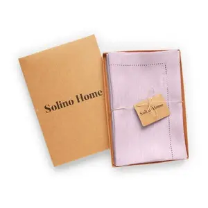 SOLINO HOME Linen Dinner Napkinsmilan - Bubblegum Pink