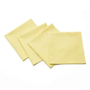 SOLINO HOME Dinner Napkinsdrucotton Plain - Yellow