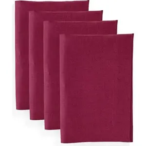 SOLINO HOME Linen Dinner Napkinsdiana - Beet