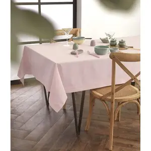 SOLINO HOME Cotton Linen Table Throwdru - Pink
