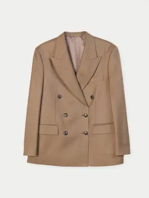 Gobi Cashmere Double-breasted Cashmere Blazer