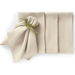 SOLINO HOME Linen Dinner Napkinssonoma - Flax