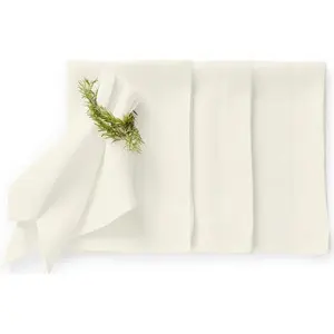 SOLINO HOME Linen Dinner Napkinssonoma - Ivory