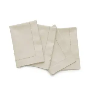 SOLINO HOME Dinner Napkinscotton Hemstitch - Linen